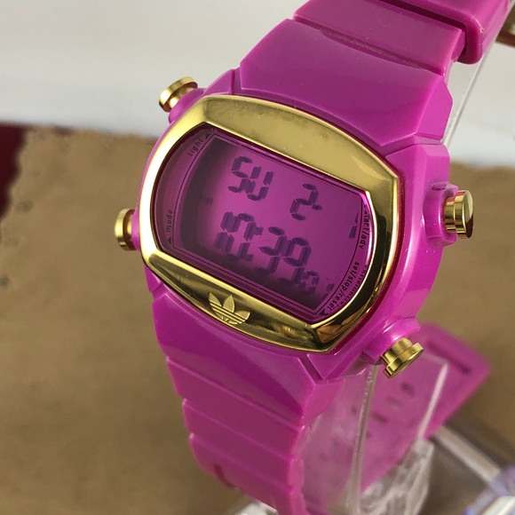 adidas | Accessories | Adidas Pink And Gold Sports Watch | Poshmark